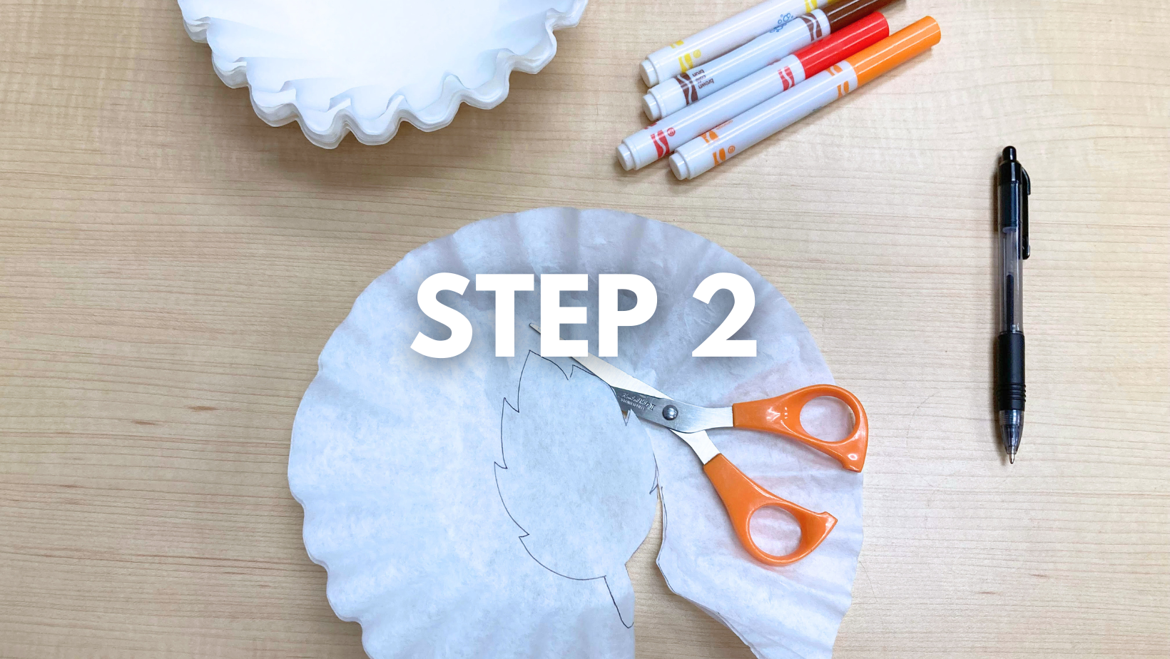 Easy Fall Craft for Kids: Coffee Filter Leaves